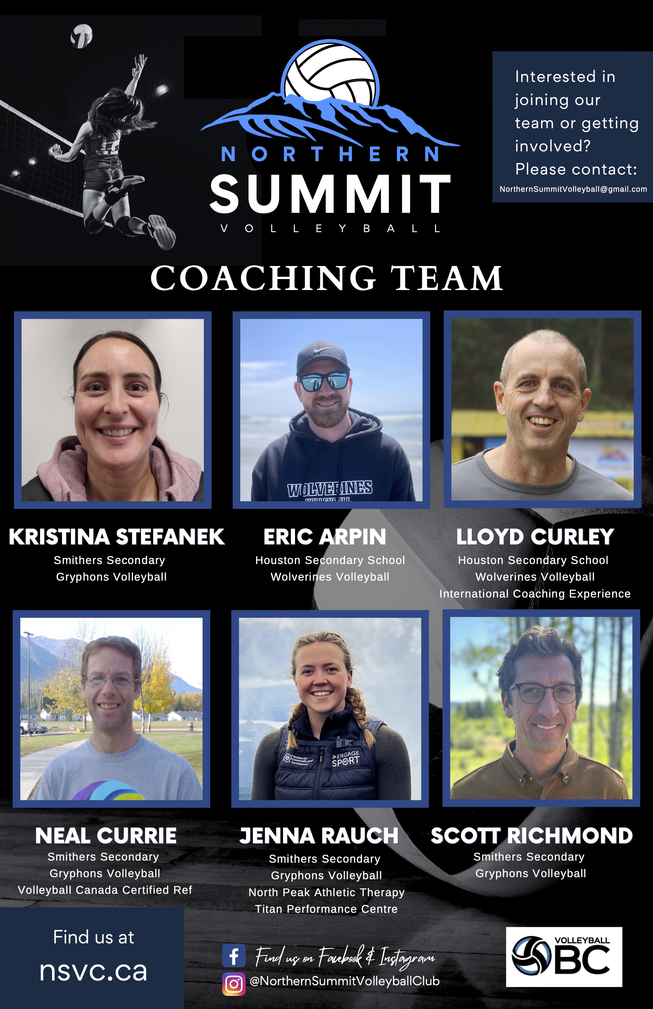 Meet the Coaches – Northern Summit Volleyball Club